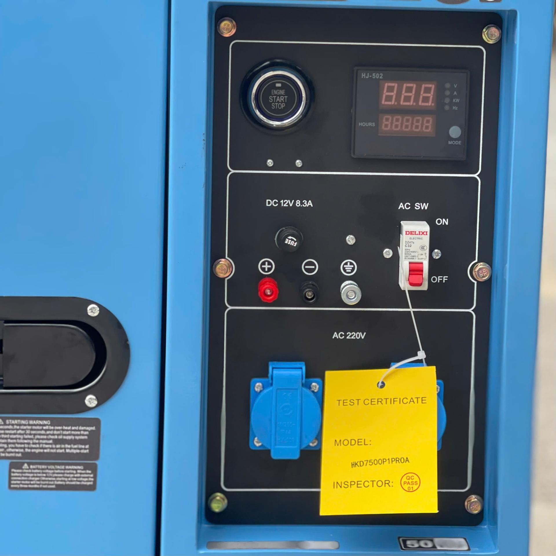 Máy Phát Điện Chạy Dầu 7KW HAKUDA HKD7500P1PROA Siêu Cách Âm
